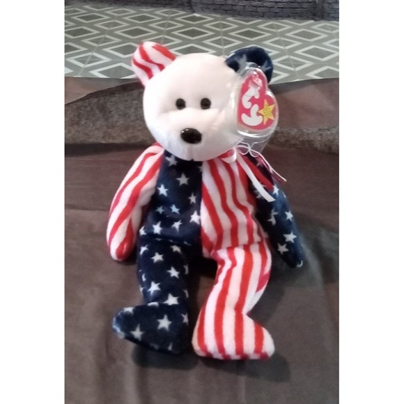Toys | Ty Beanie Babies Spangle The Bear | Poshmark